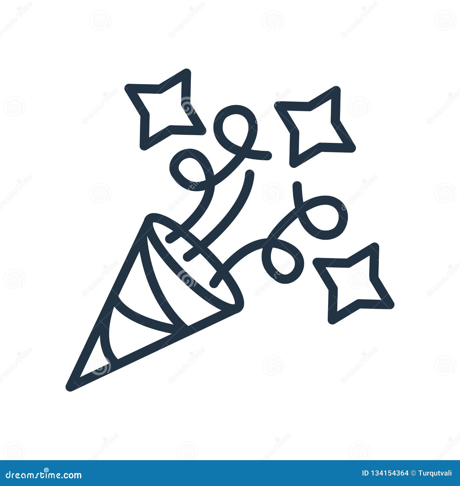 Party Icon Vector Isolated on White Background, Party Sign Stock Vector ...