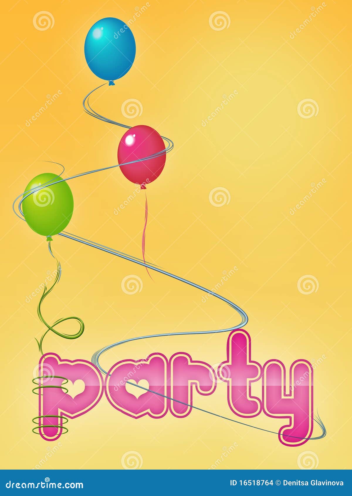 Party Invitation stock illustration. Illustration of green - 16518764