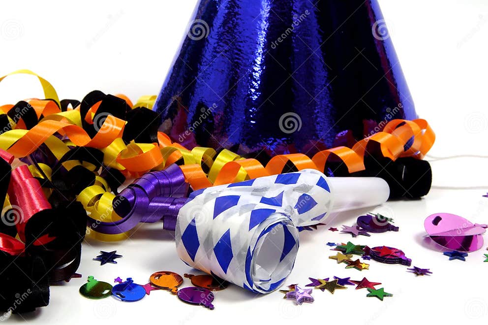 Party Items stock photo. Image of confetti, ribbon, decorate - 54468