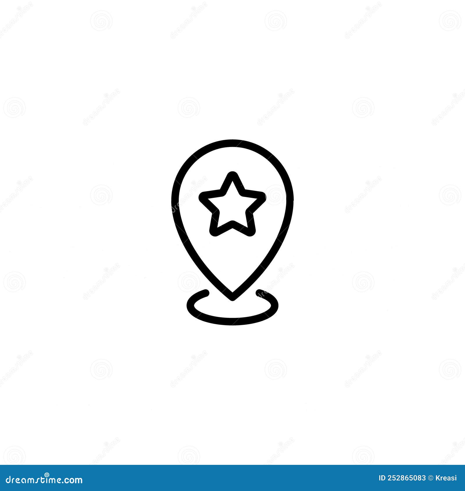 Party Location Line Icon Vector Design Stock Vector - Illustration of ...