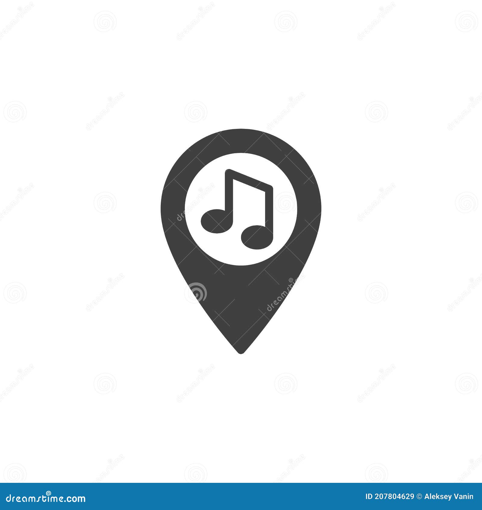 Party Location Pin Vector Icon Stock Illustration - Illustration of ...