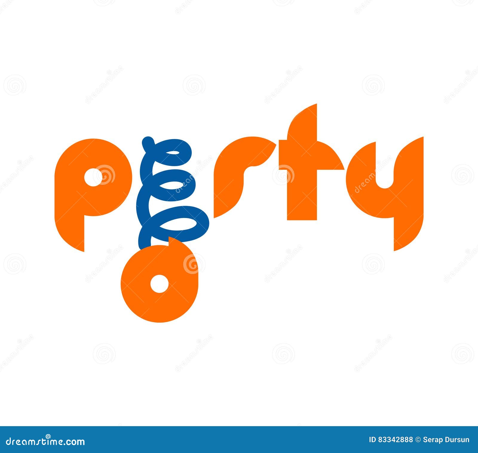 Party Logo Concept stock vector. Illustration of decoration - 83342888