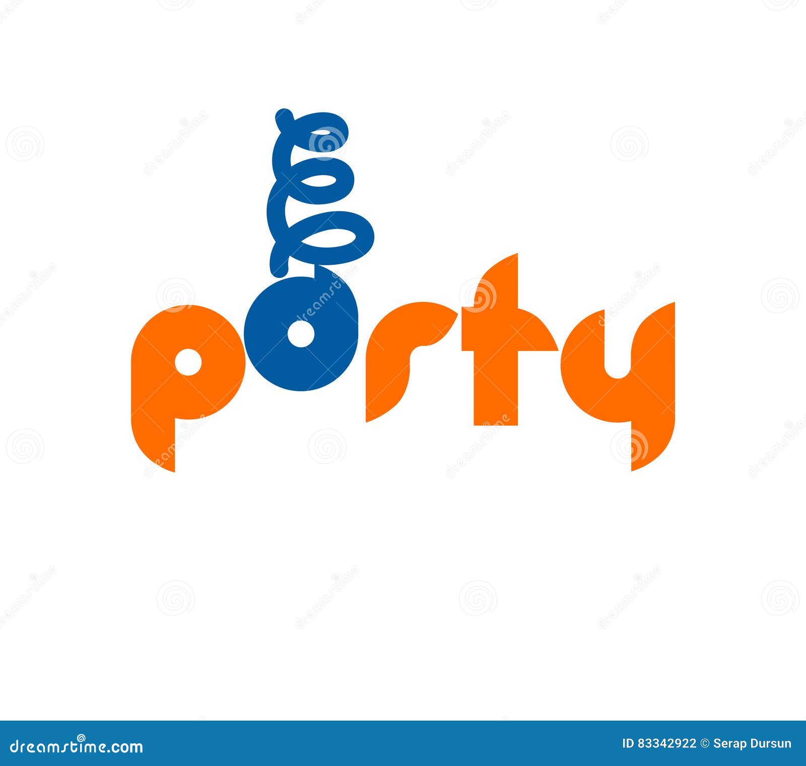 Party Logo Concept stock vector. Illustration of decoration - 83342922