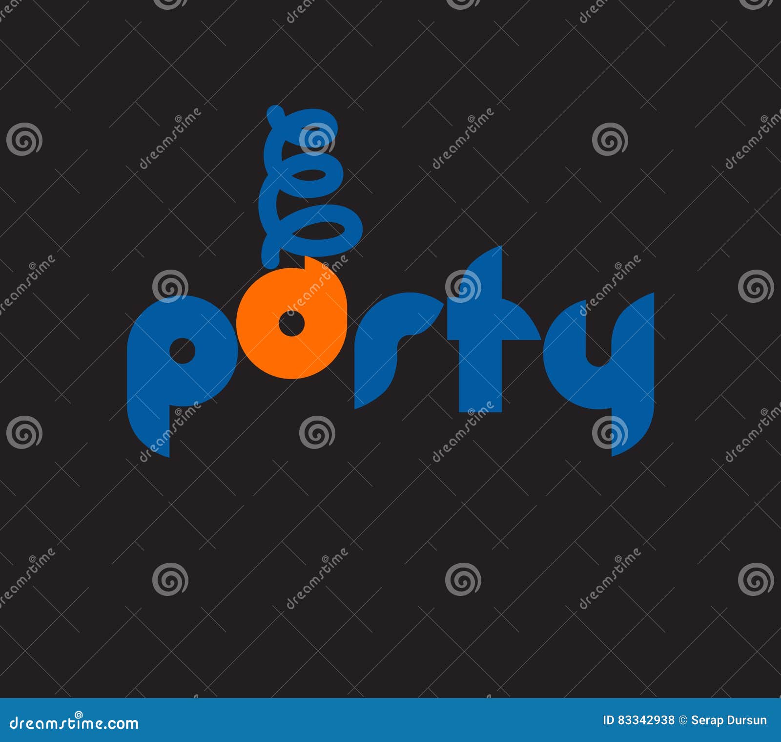 Party Logo Concept stock vector. Illustration of design - 83342938