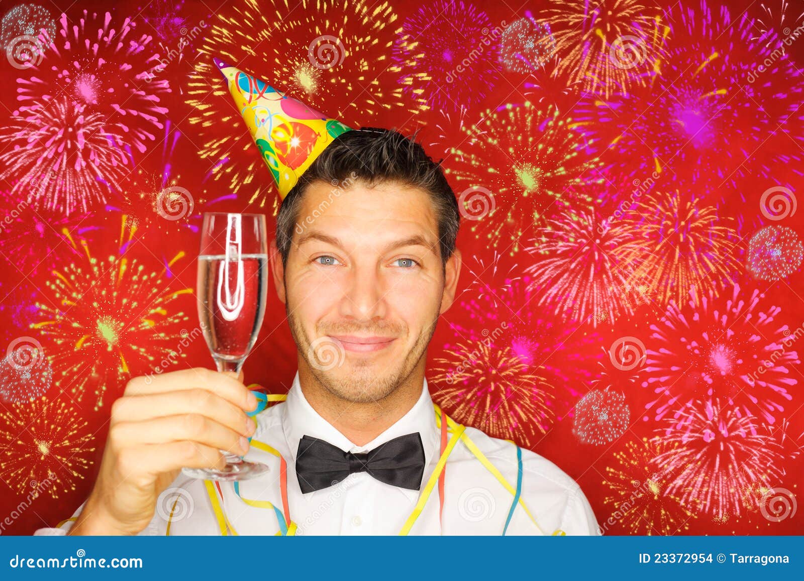 Party man stock photo. Image of birthday, alcohol, confetti - 23372954