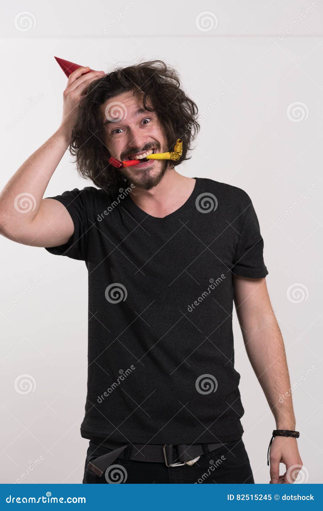 Party man stock image. Image of lifestyle, festive, happy - 82515245