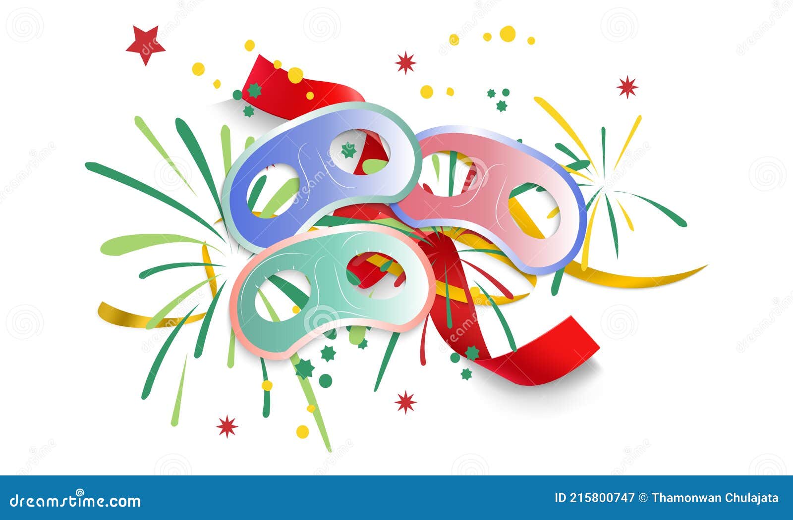Party mask template design stock vector. Illustration of holiday ...