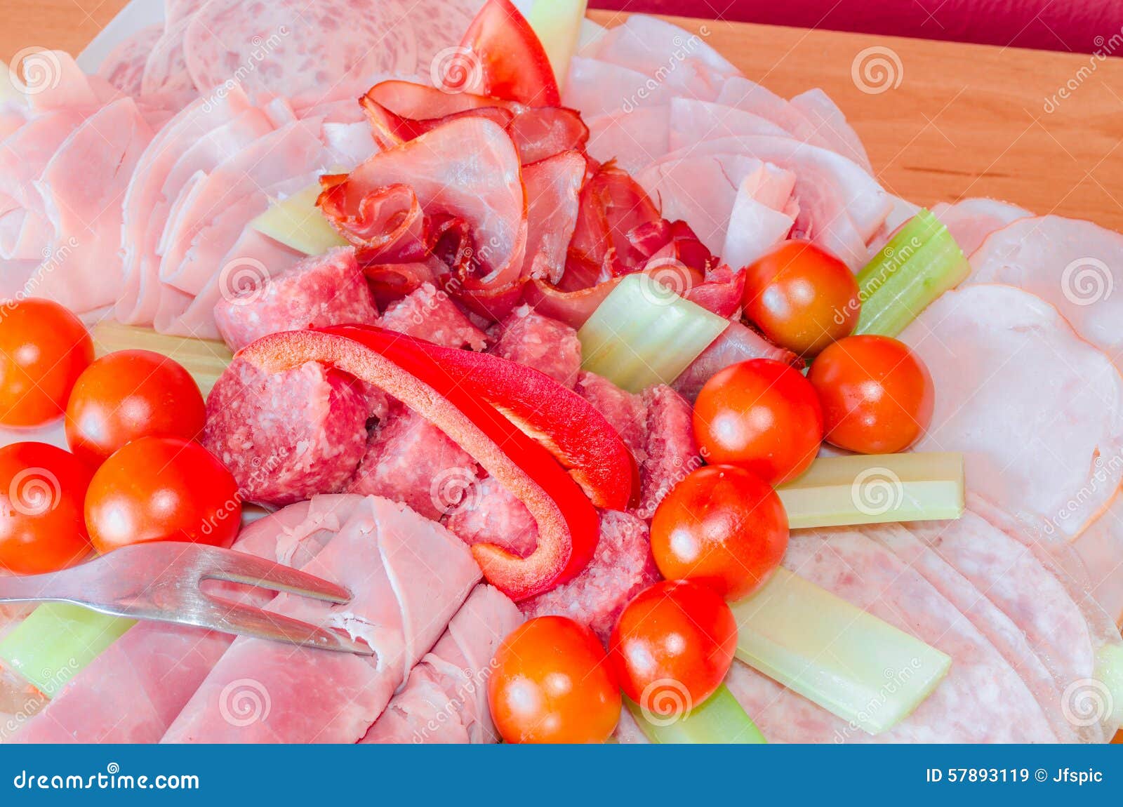 Party-meat plate stock image. Image of fruit, dinner - 57893119