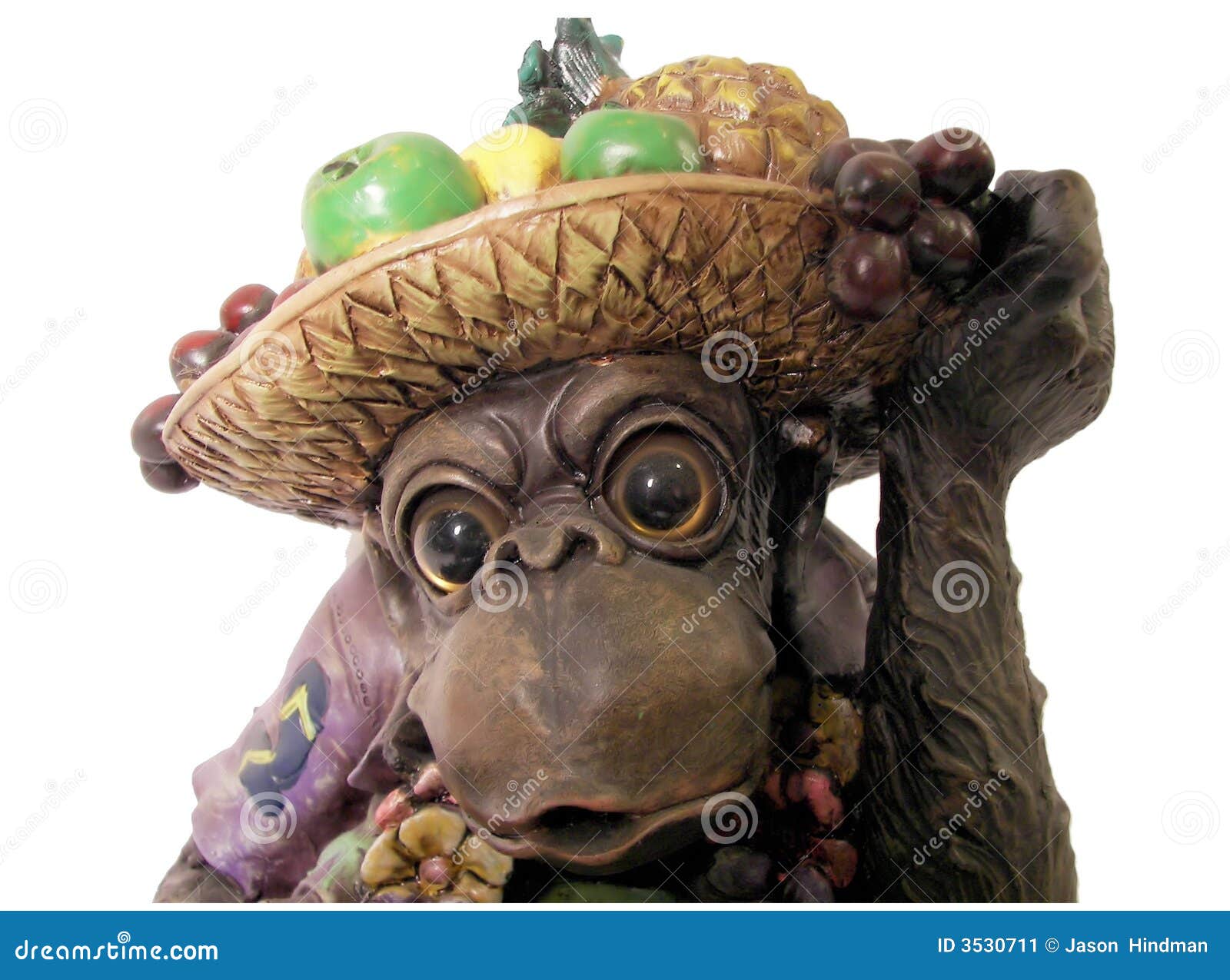 Party monkey stock image. Image of ceramic, sculpture - 3530711