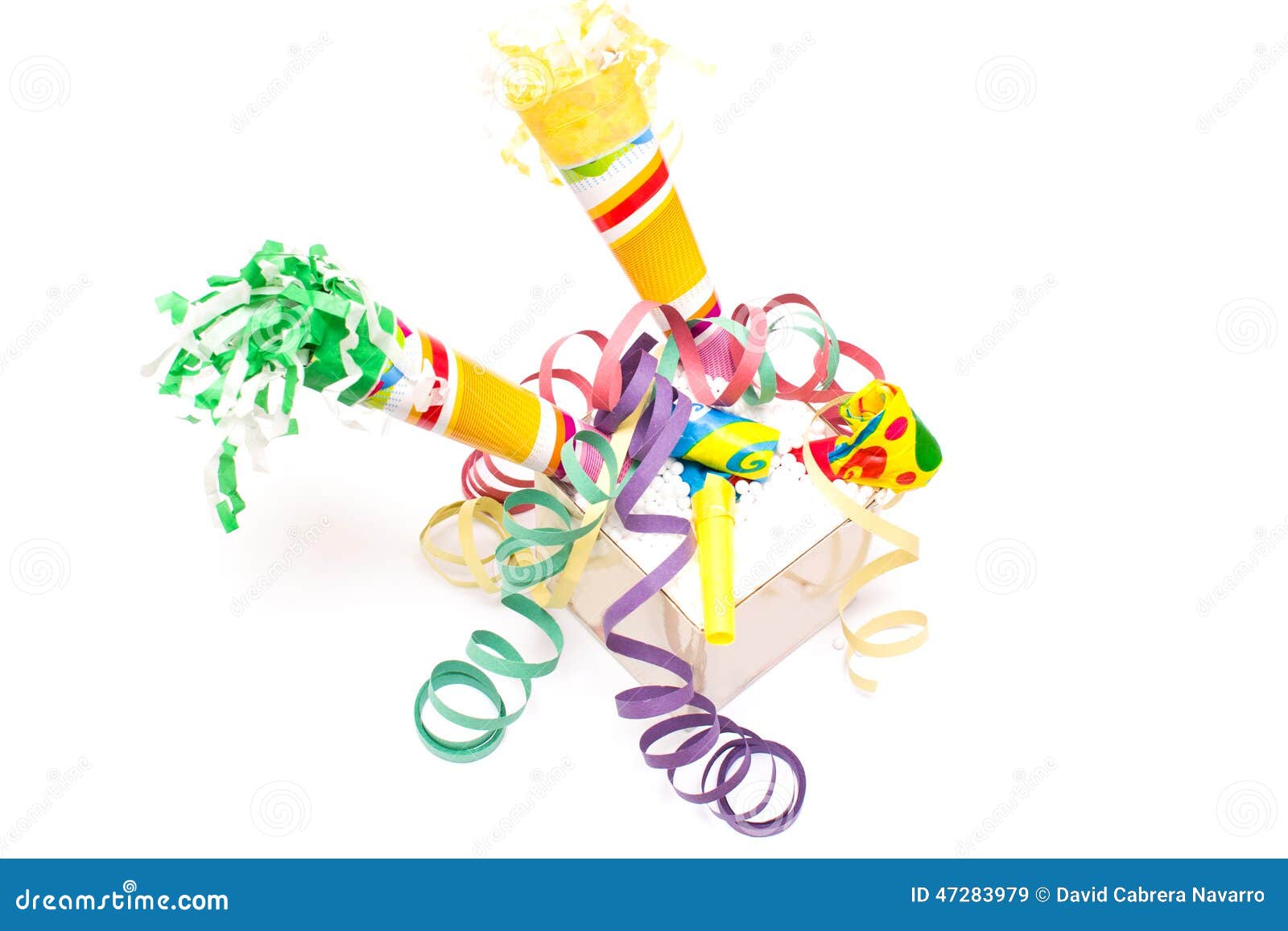 Party objects isolated stock image. Image of birthday - 47283979