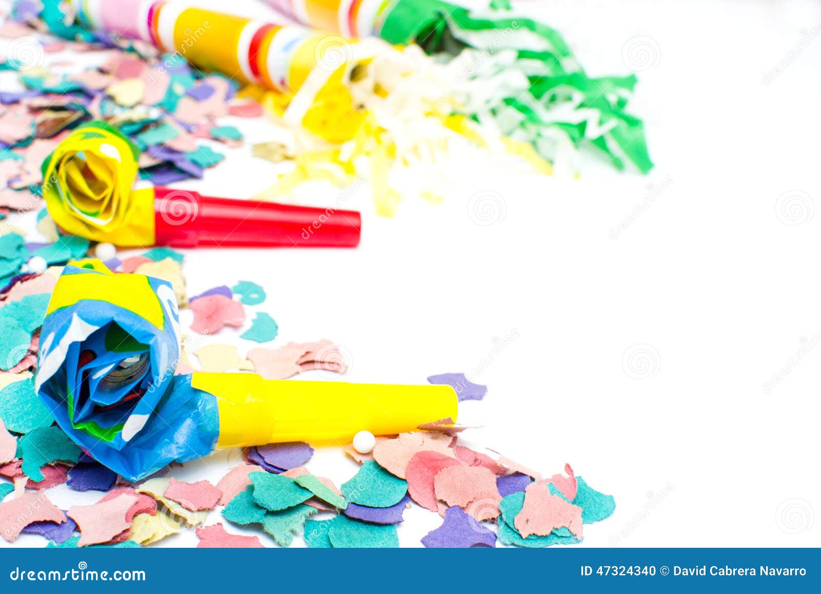 Party objects isolated stock photo. Image of party, color - 47324340