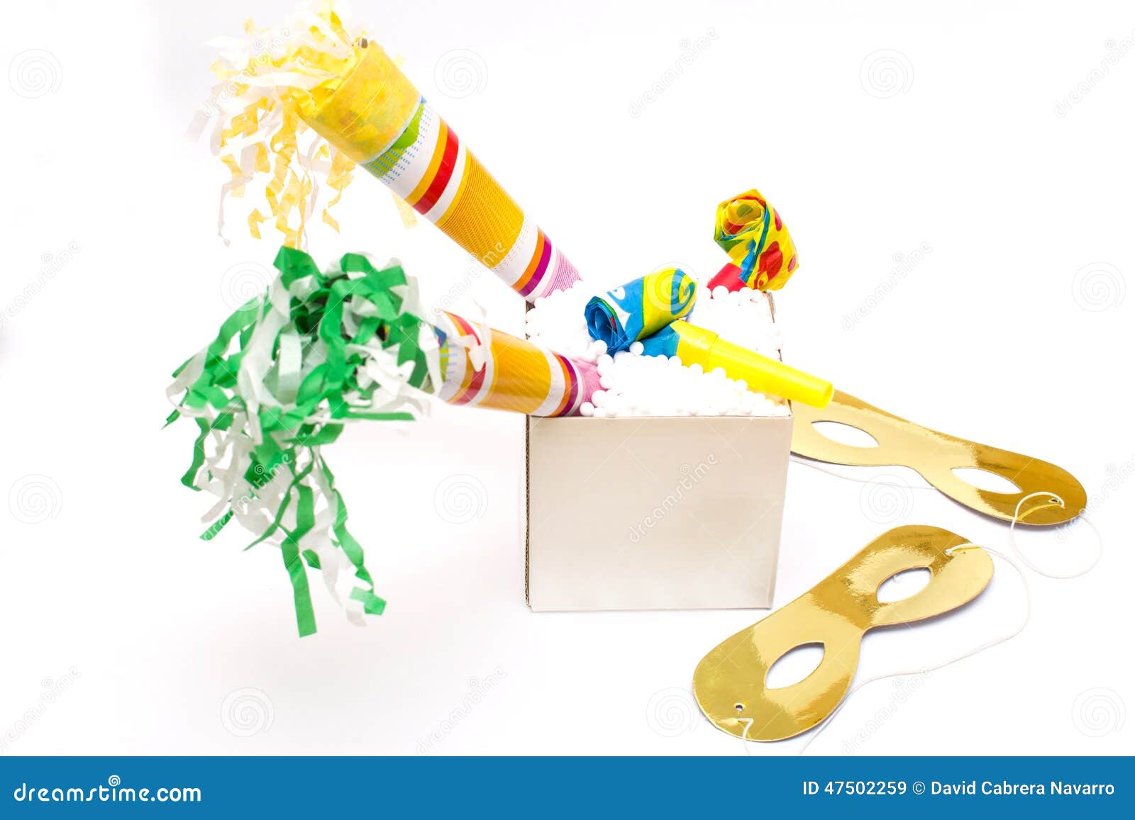Party objects isolated stock image. Image of event, horn - 47502259
