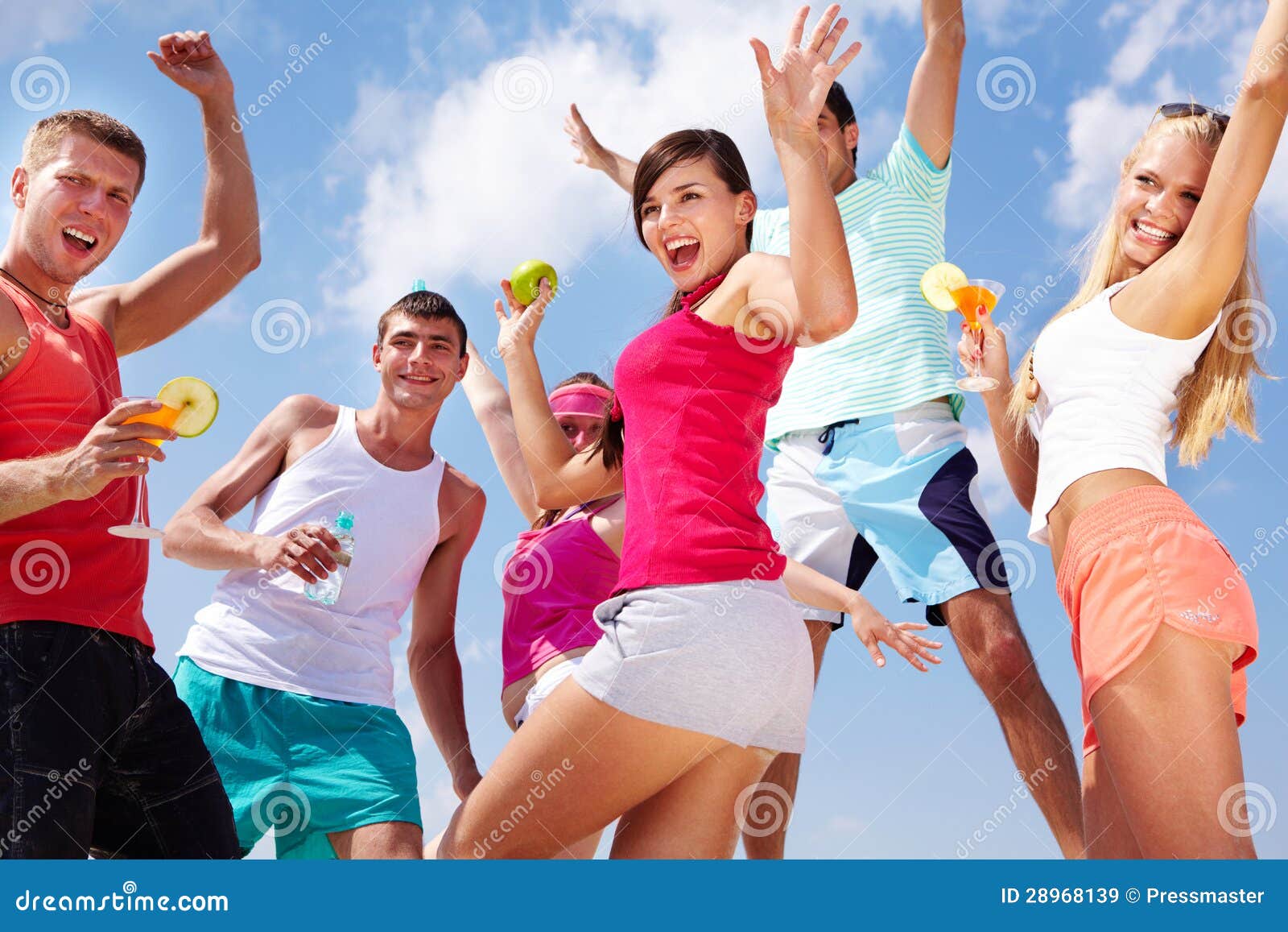 Party in the open air stock image. Image of dynamic, happiness - 28968139