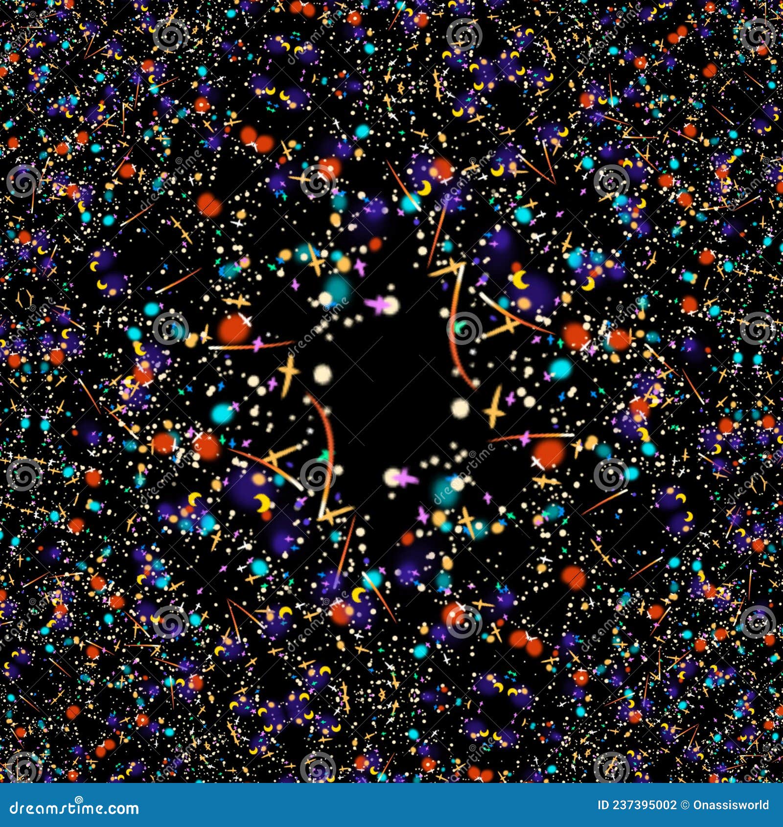 Party Particles Abstract Background Blurs Textures Stock Photo - Image ...