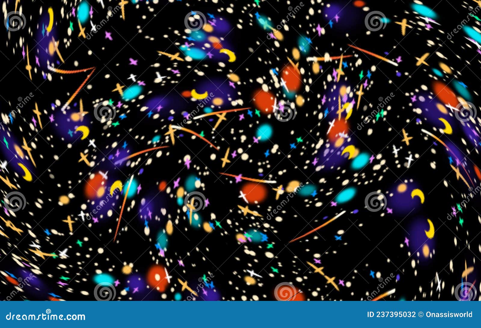 Party Particles Abstract Background Blurs Textures Stock Photo - Image ...
