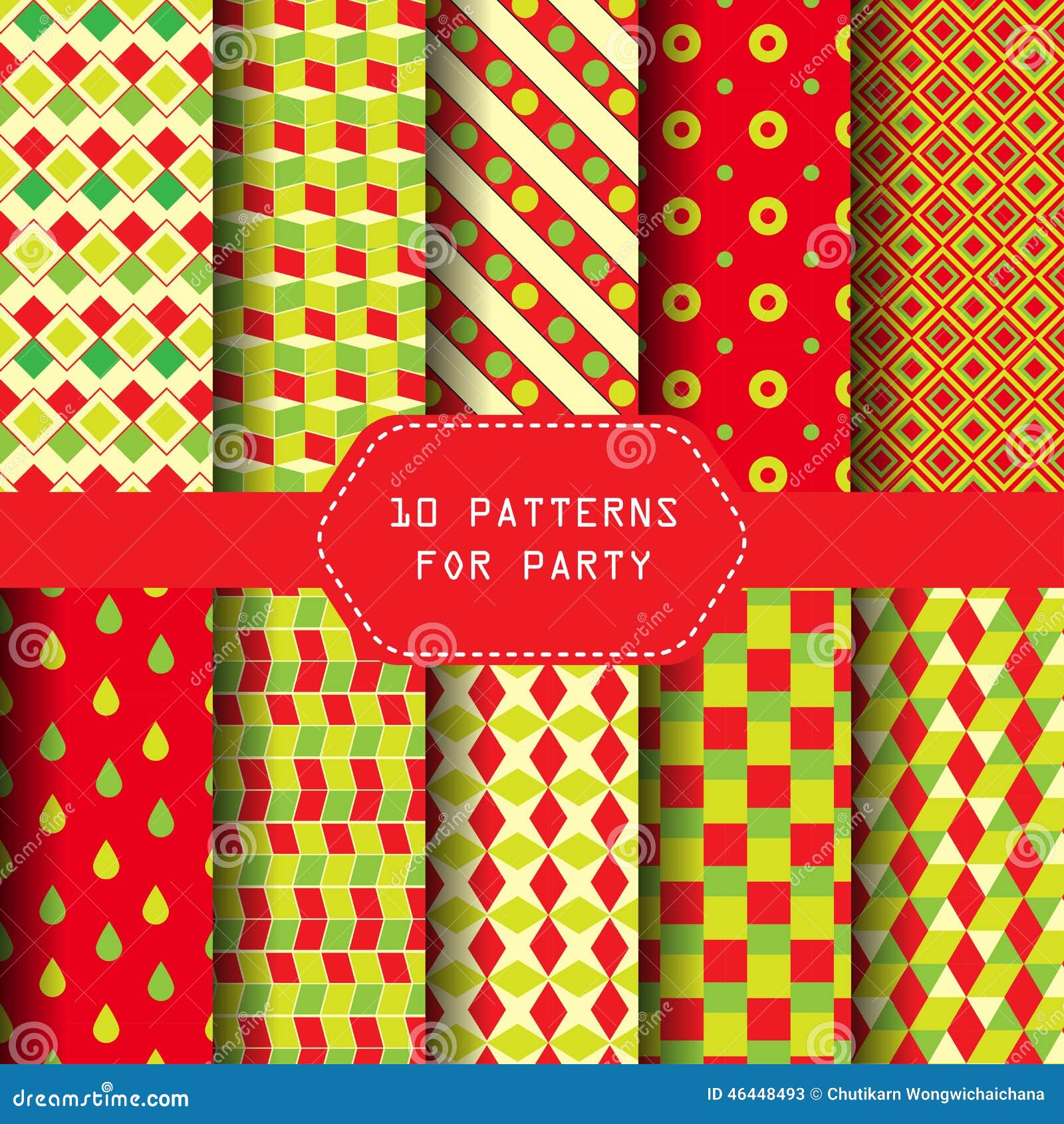 Party pattern stock vector. Illustration of triangular - 46448493