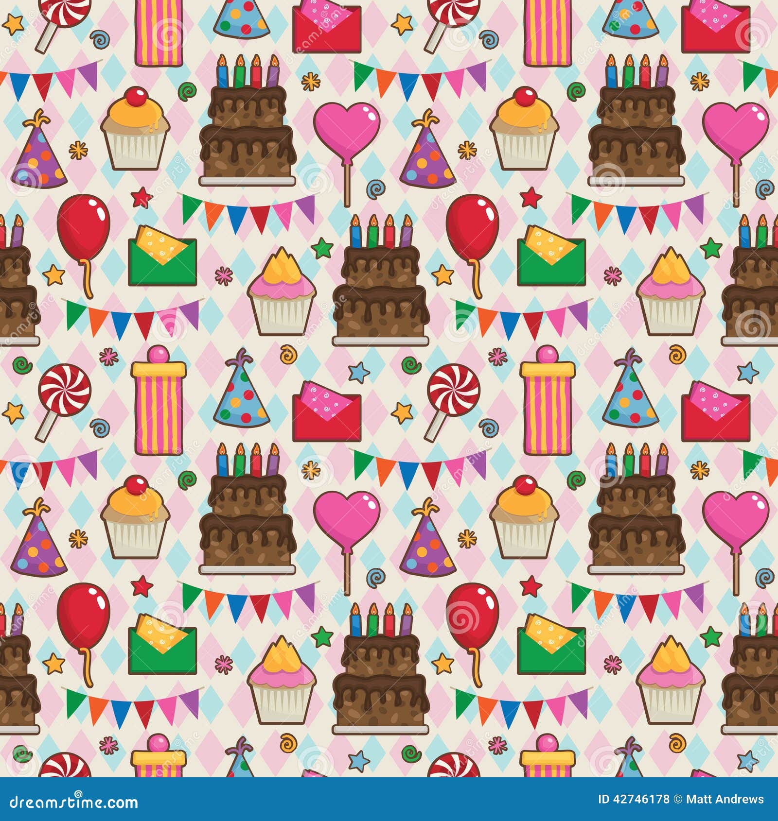 Party pattern stock vector. Illustration of party, green - 42746178