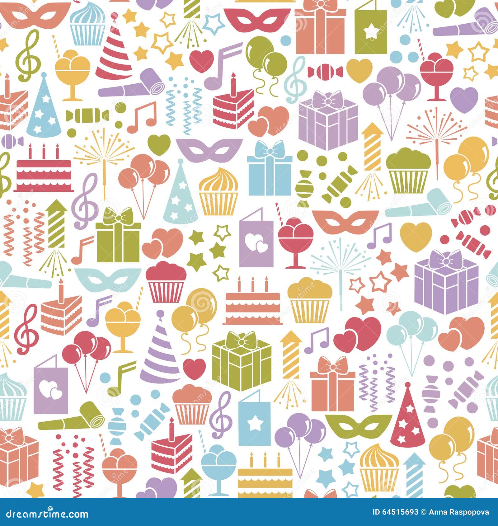 Party pattern stock vector. Illustration of celebrating - 64515693