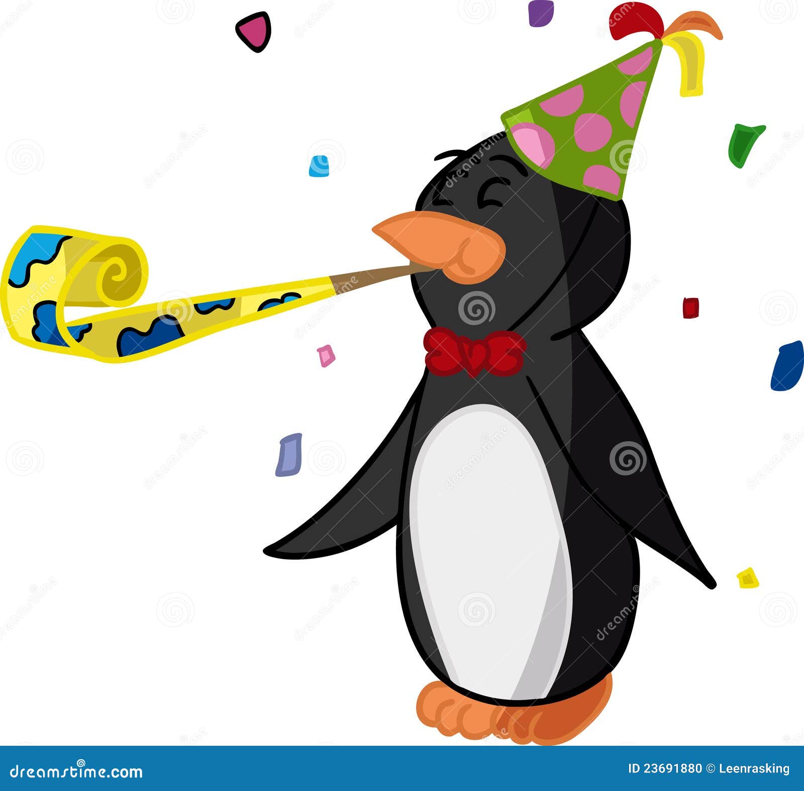 Party Penguin stock illustration. Illustration of party - 23691880
