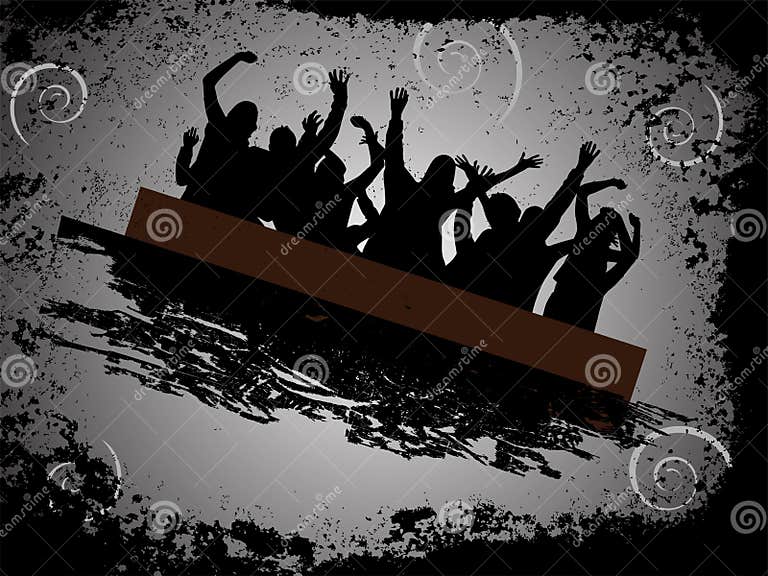 Party people stock vector. Illustration of shadow, party - 10311878