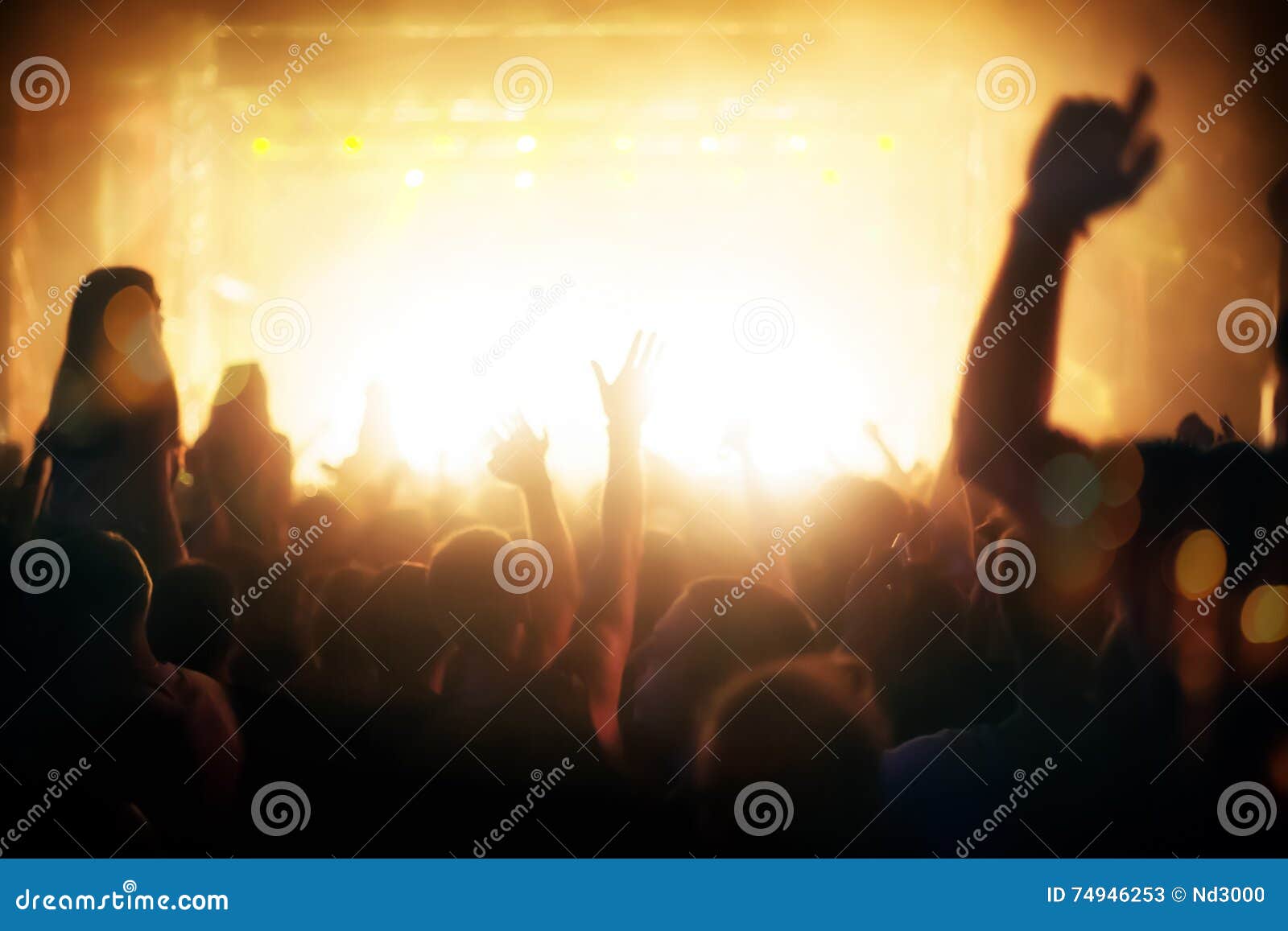Party People Attending a Concert Stock Image - Image of entertainment ...