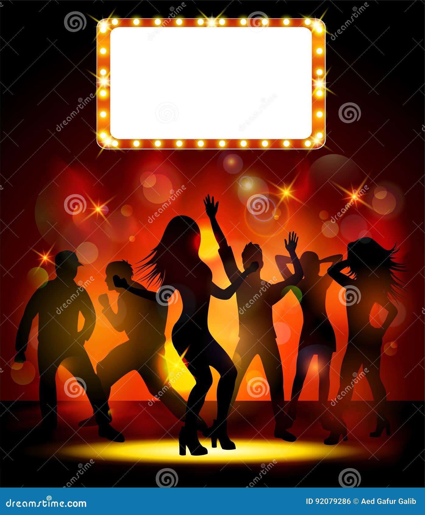 Party people in club stock vector. Illustration of lifestyle - 92079286