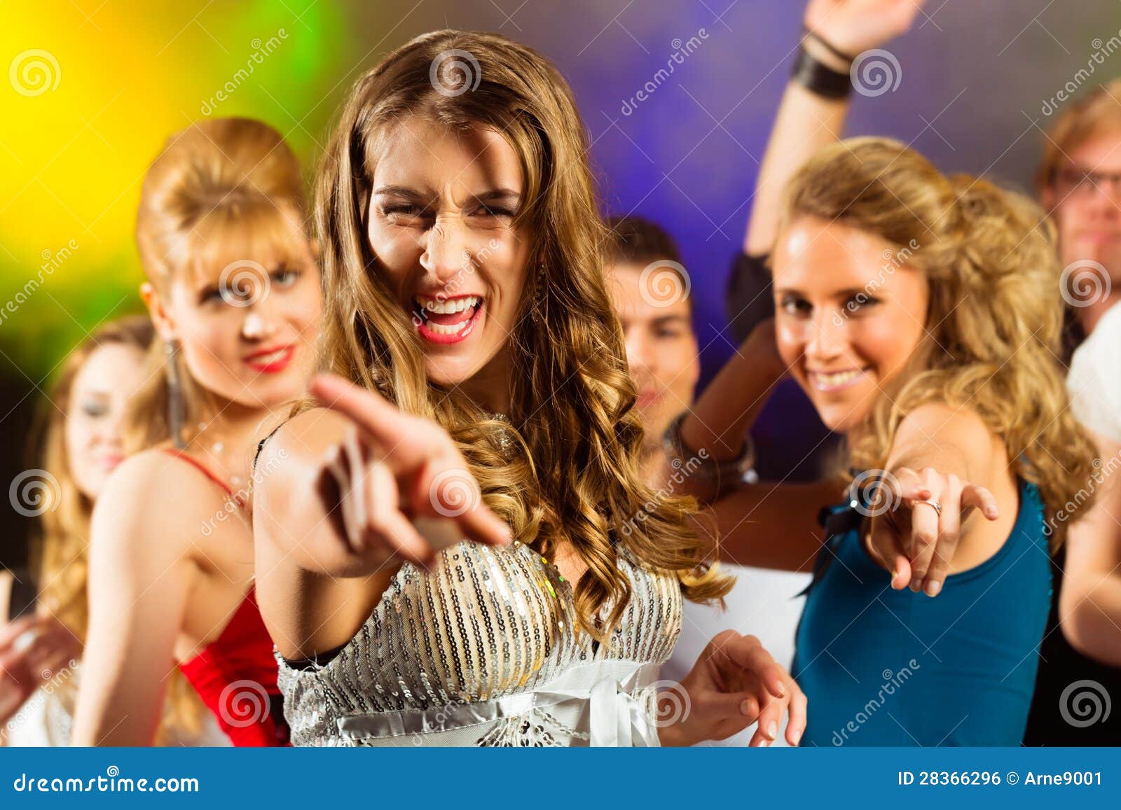 Party People Dancing in Disco Club Stock Photo - Image of nightclub ...