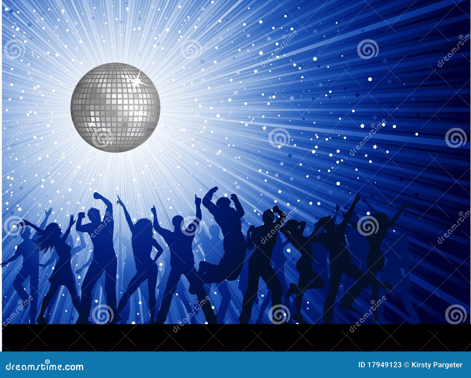 Disco Background Vector Illustration | CartoonDealer.com #8278668