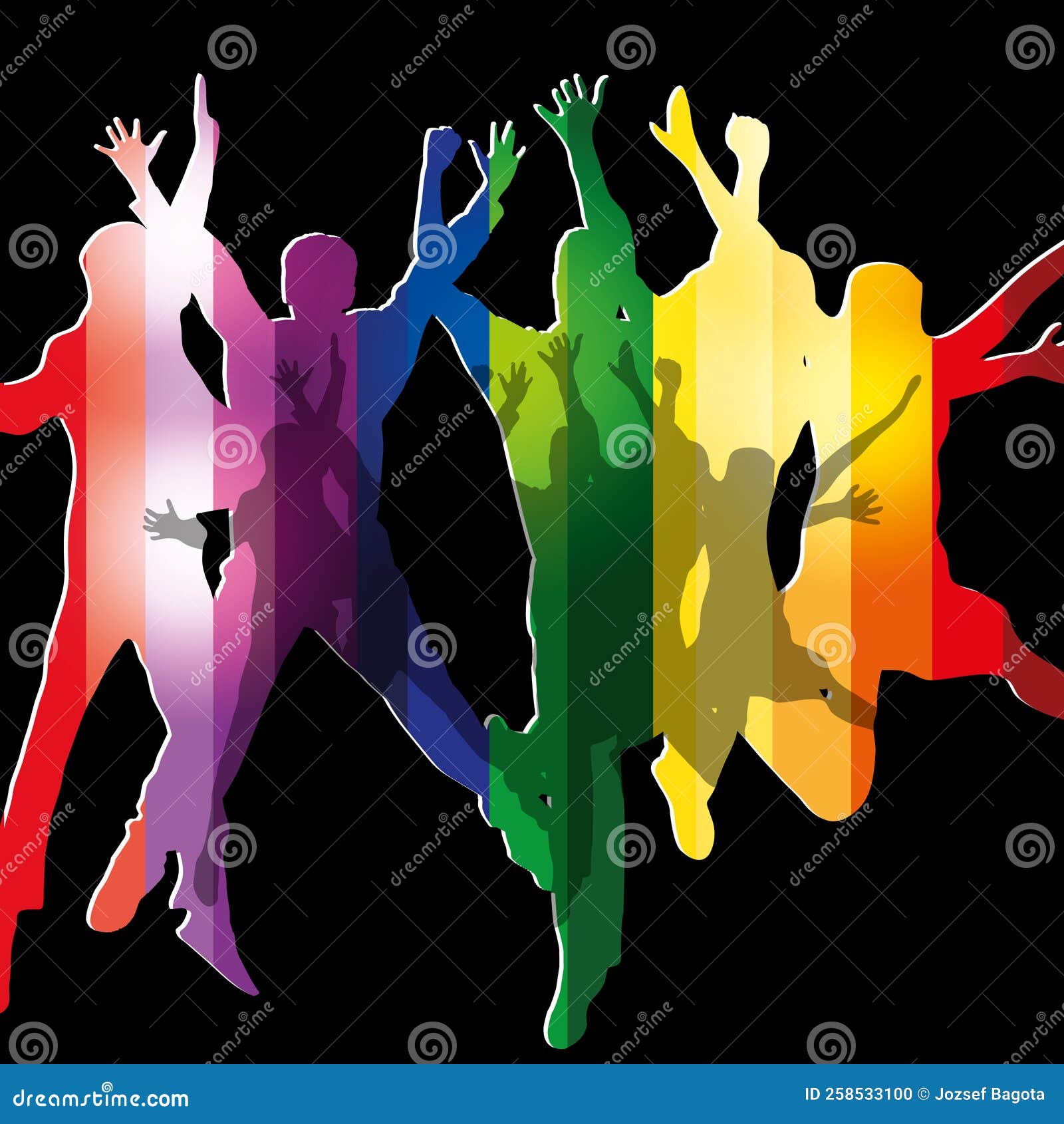 Party People Vector Background Stock Vector - Illustration of club ...