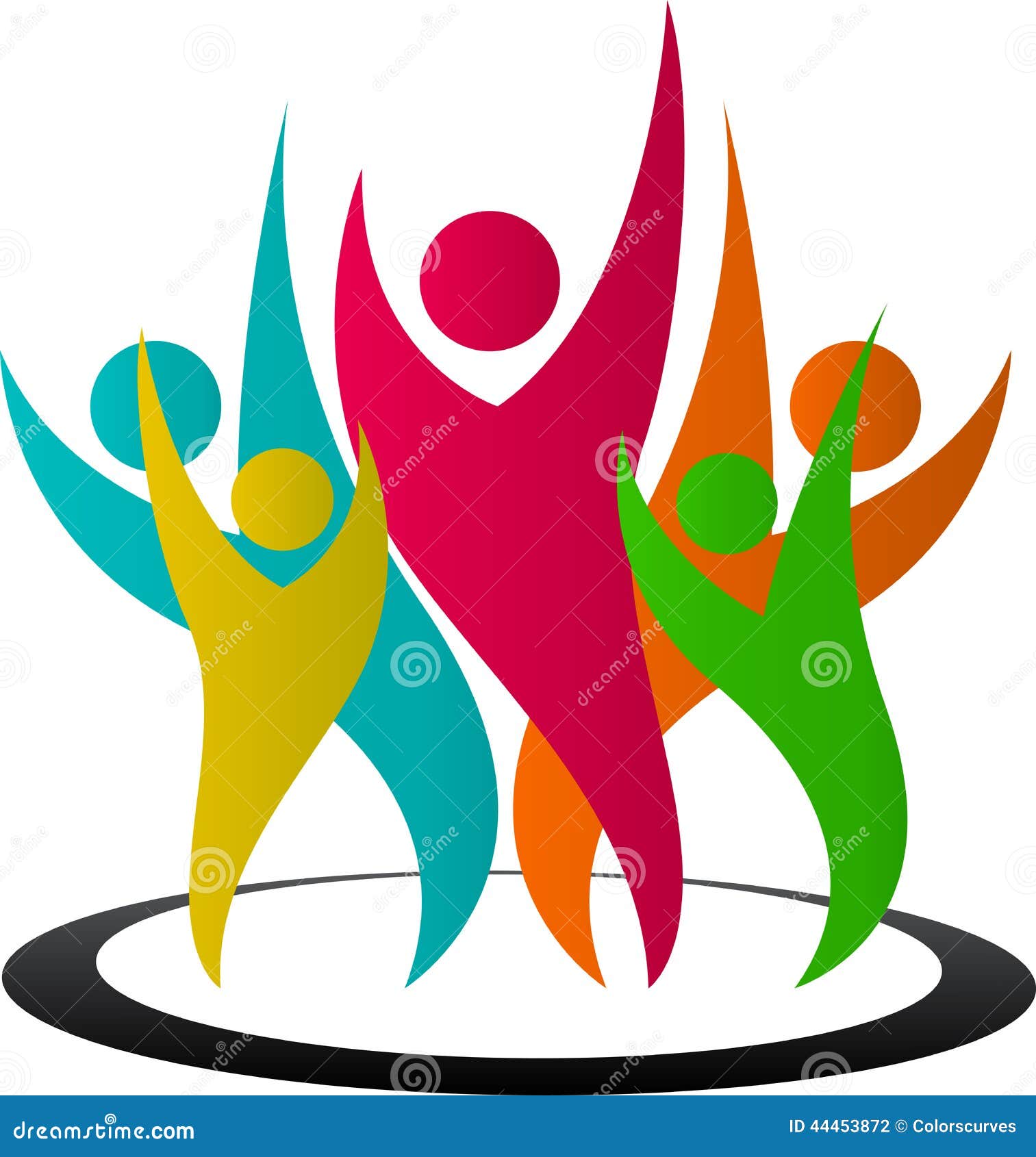 People On Party. Cartoon Female, Excitement Dance Laughing Characters ...