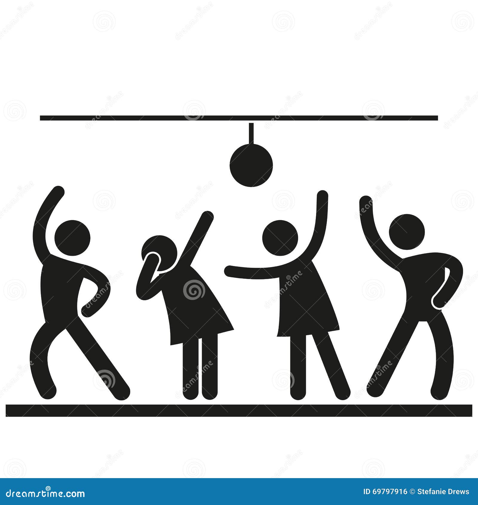 Party Pictogram stock vector. Illustration of vector - 69797916