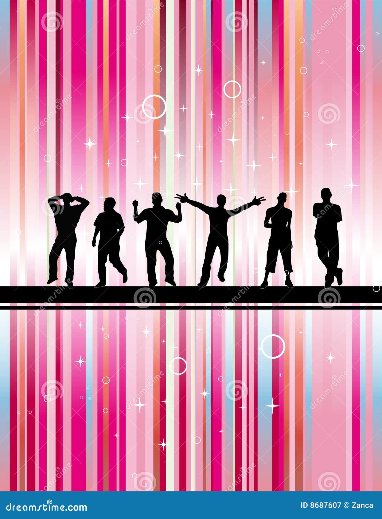 Party with pink background stock vector. Illustration of pink - 8687607