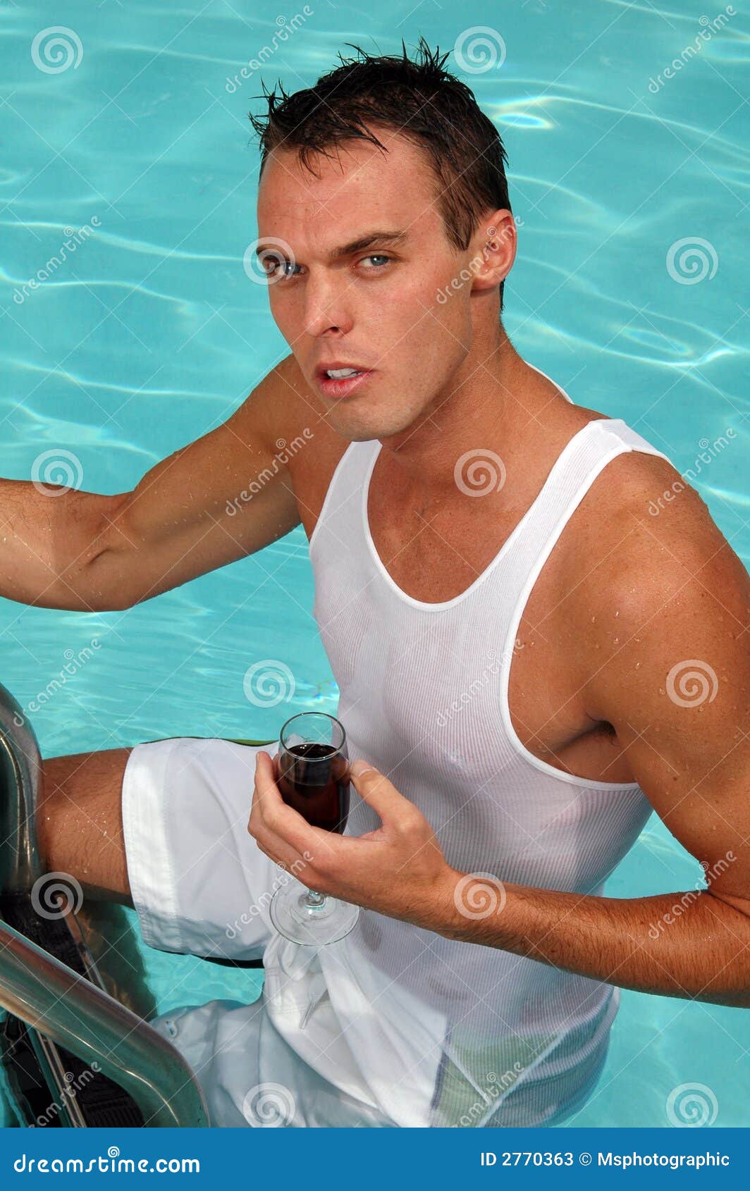 Party at the Pool stock image. Image of pectorals, male - 2770363