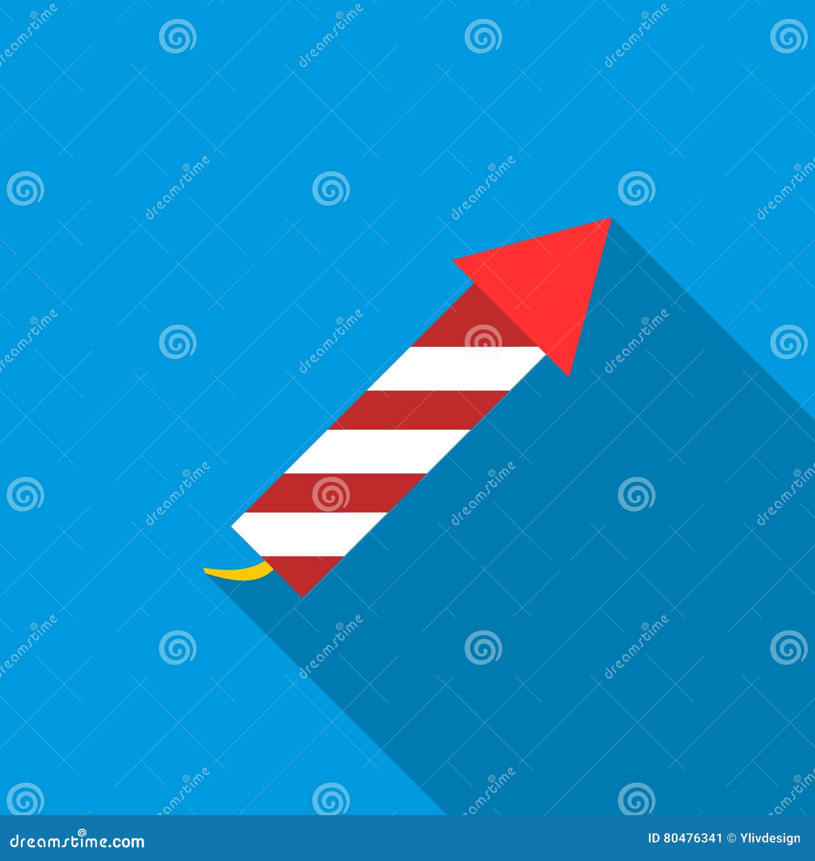 Party Popper Icon, Flat Style Stock Vector - Illustration of bang ...