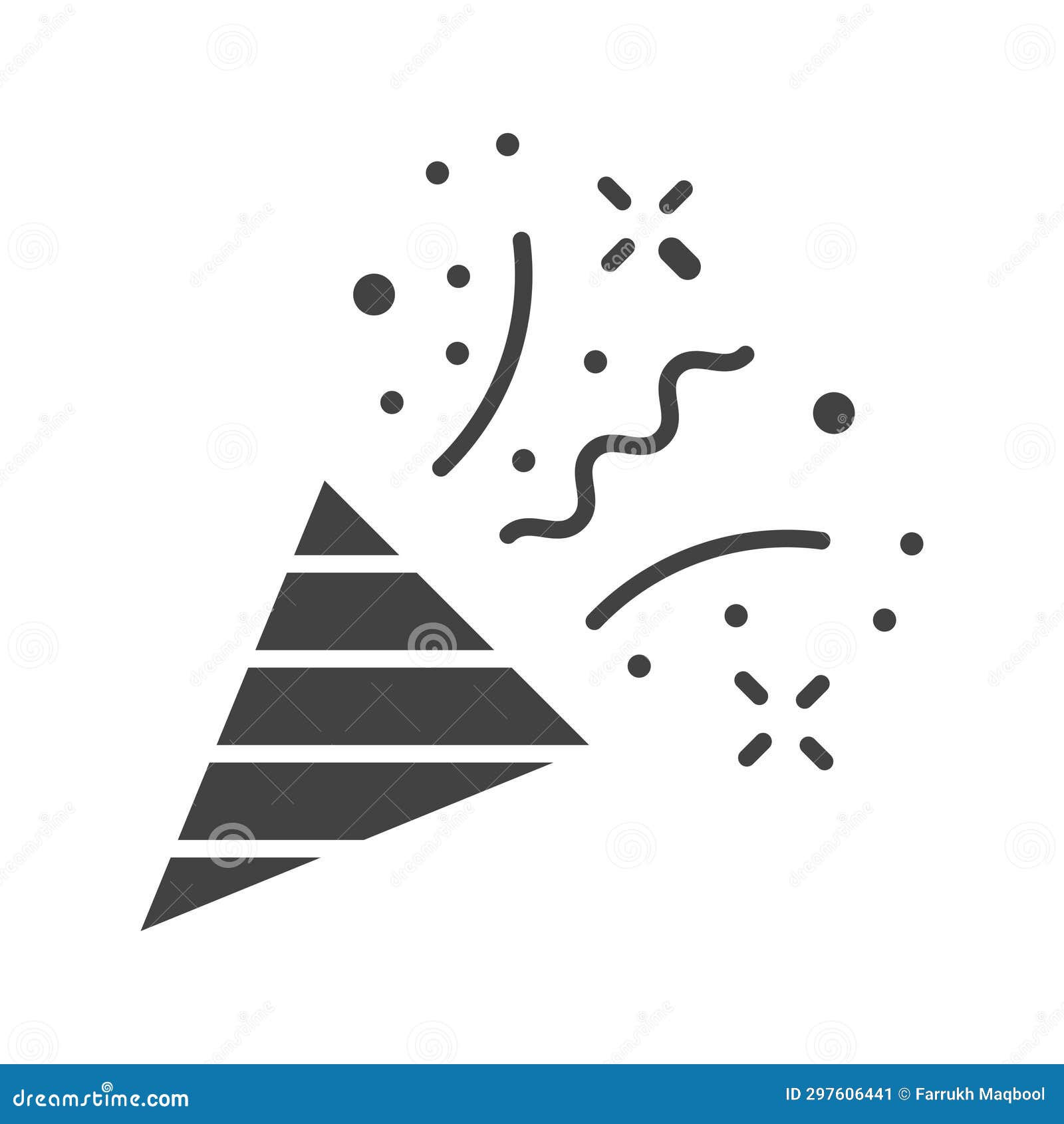 Party Popper Icon Vector Image. Stock Illustration - Illustration of ...