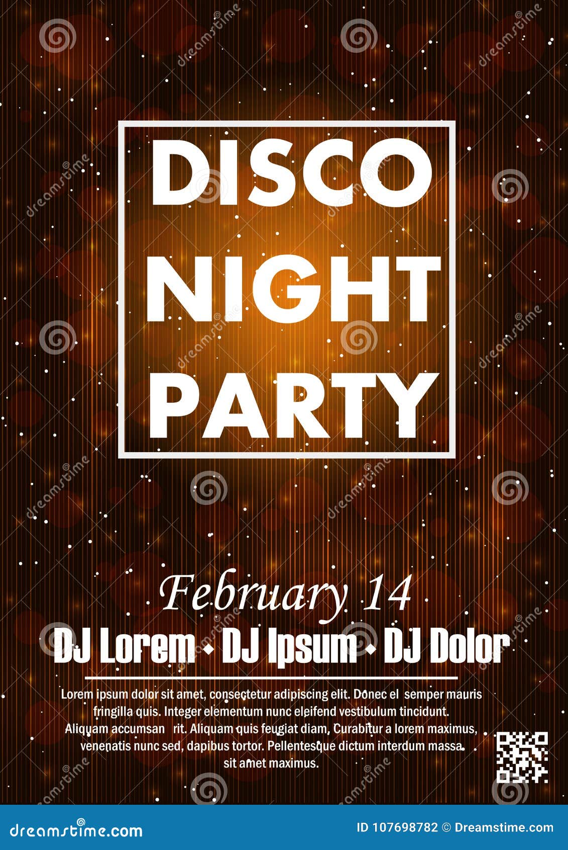 Party Poster Vector Background Stock Vector - Illustration of neon ...