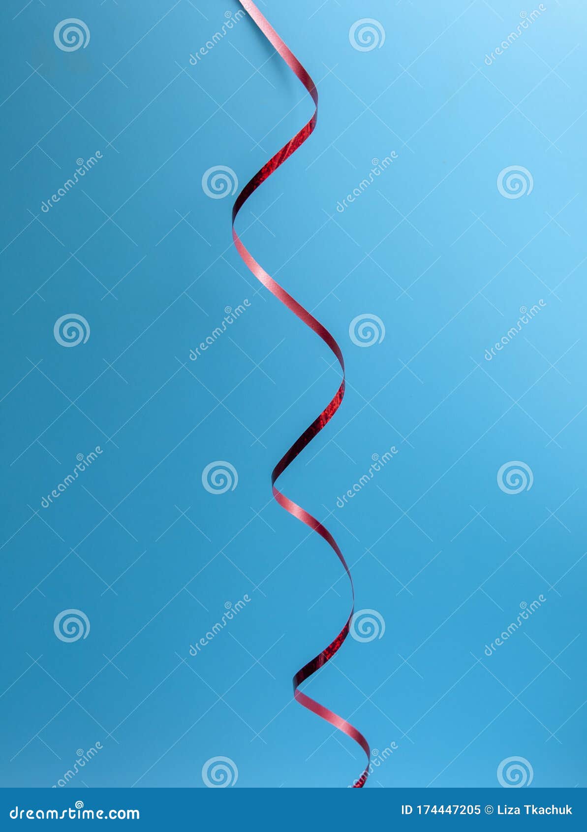 Party Ribbon Confetti on Blue Stock Image - Image of color, symbol ...