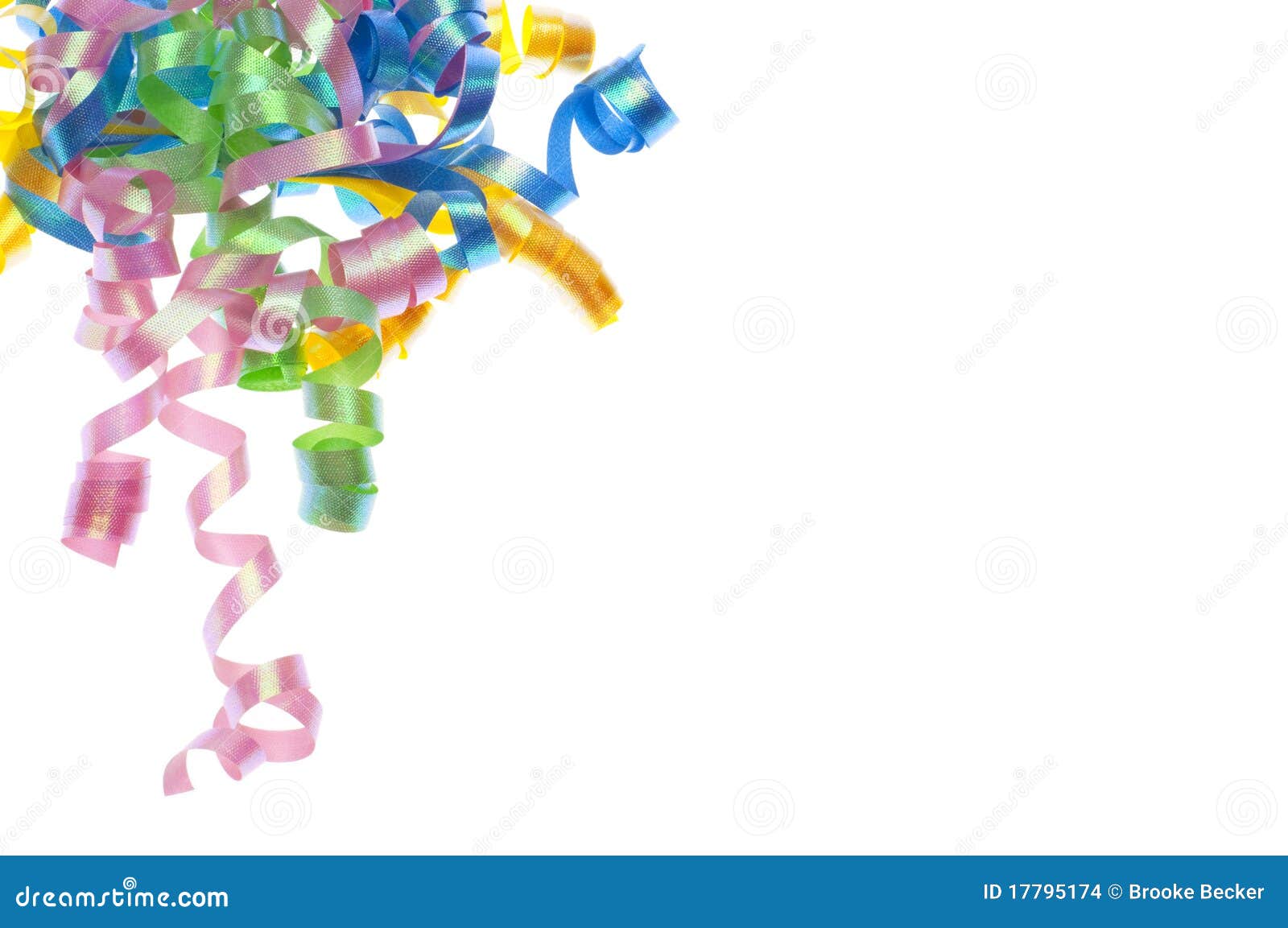 Party Ribbon Streamers stock photo. Image of celebration - 17795174