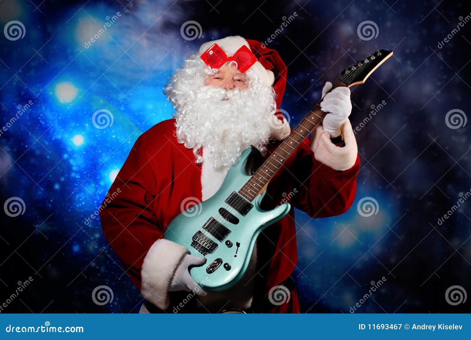 Party with Santa stock image. Image of father, december - 11693467