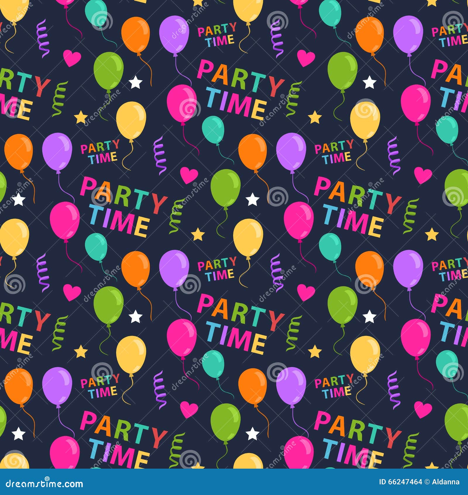Party seamless pattern stock vector. Illustration of card - 66247464