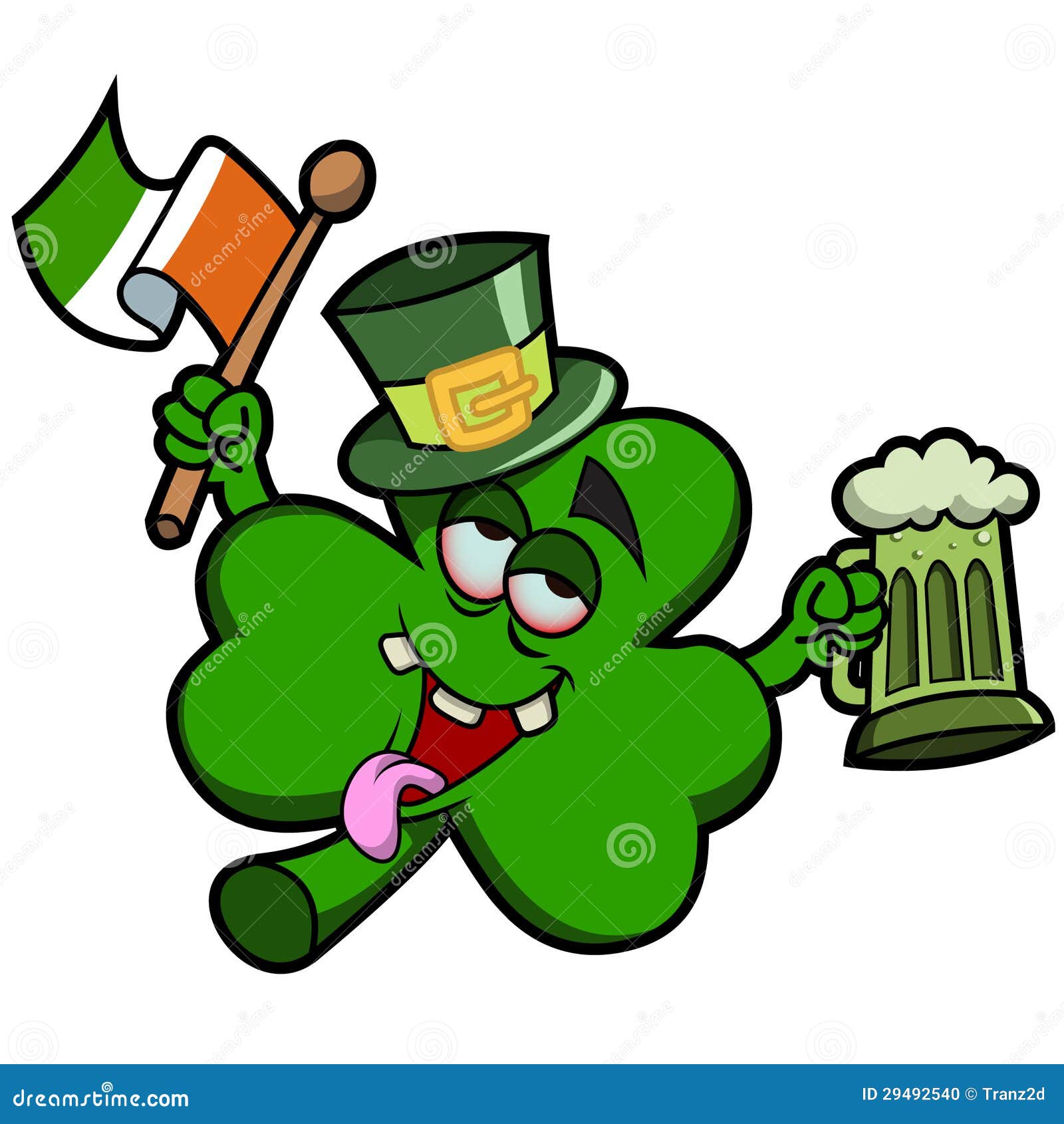 Party shamrock stock illustration. Illustration of holiday - 29492540