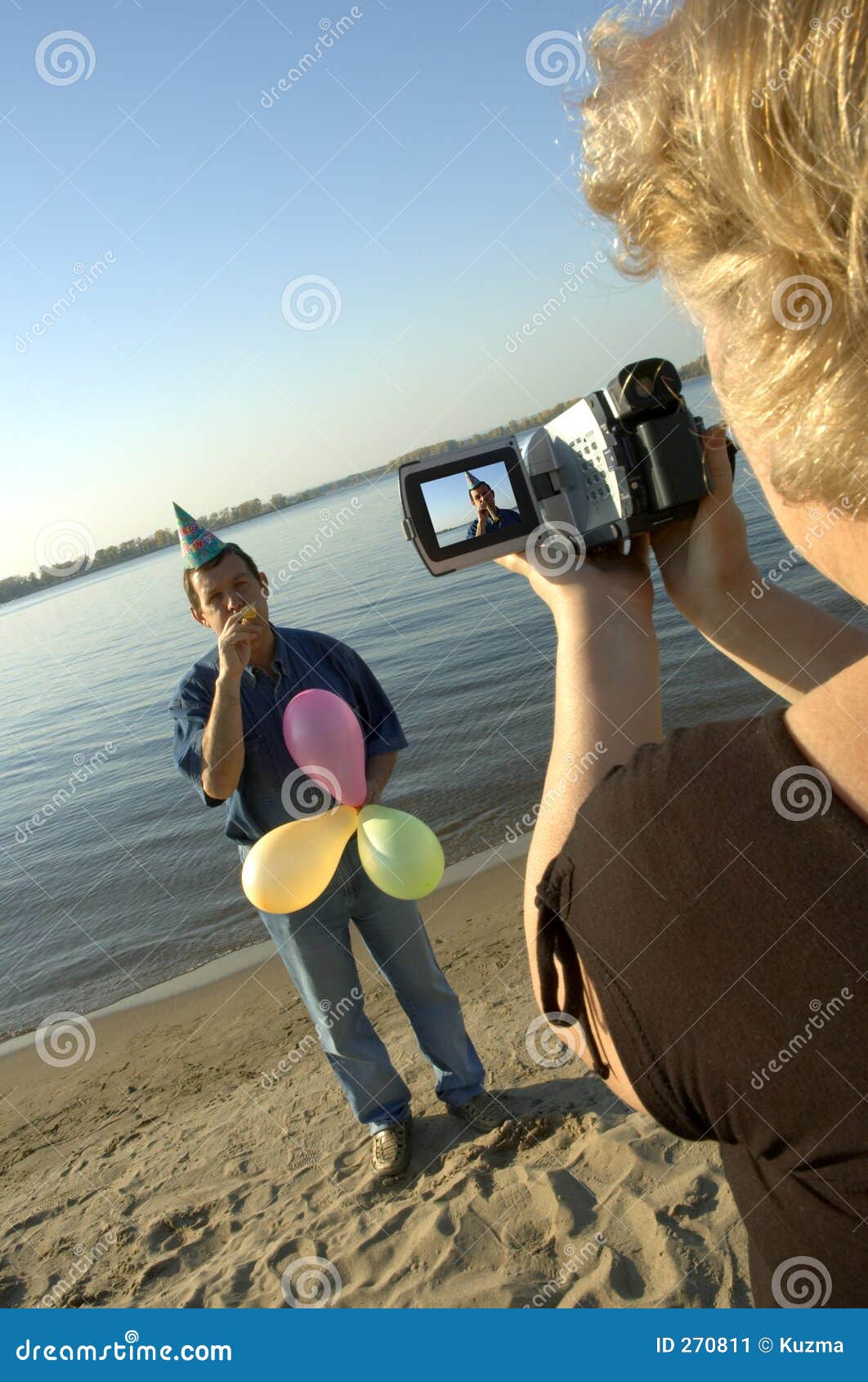 Party Shooting on Camcorder Stock Image - Image of numerical ...