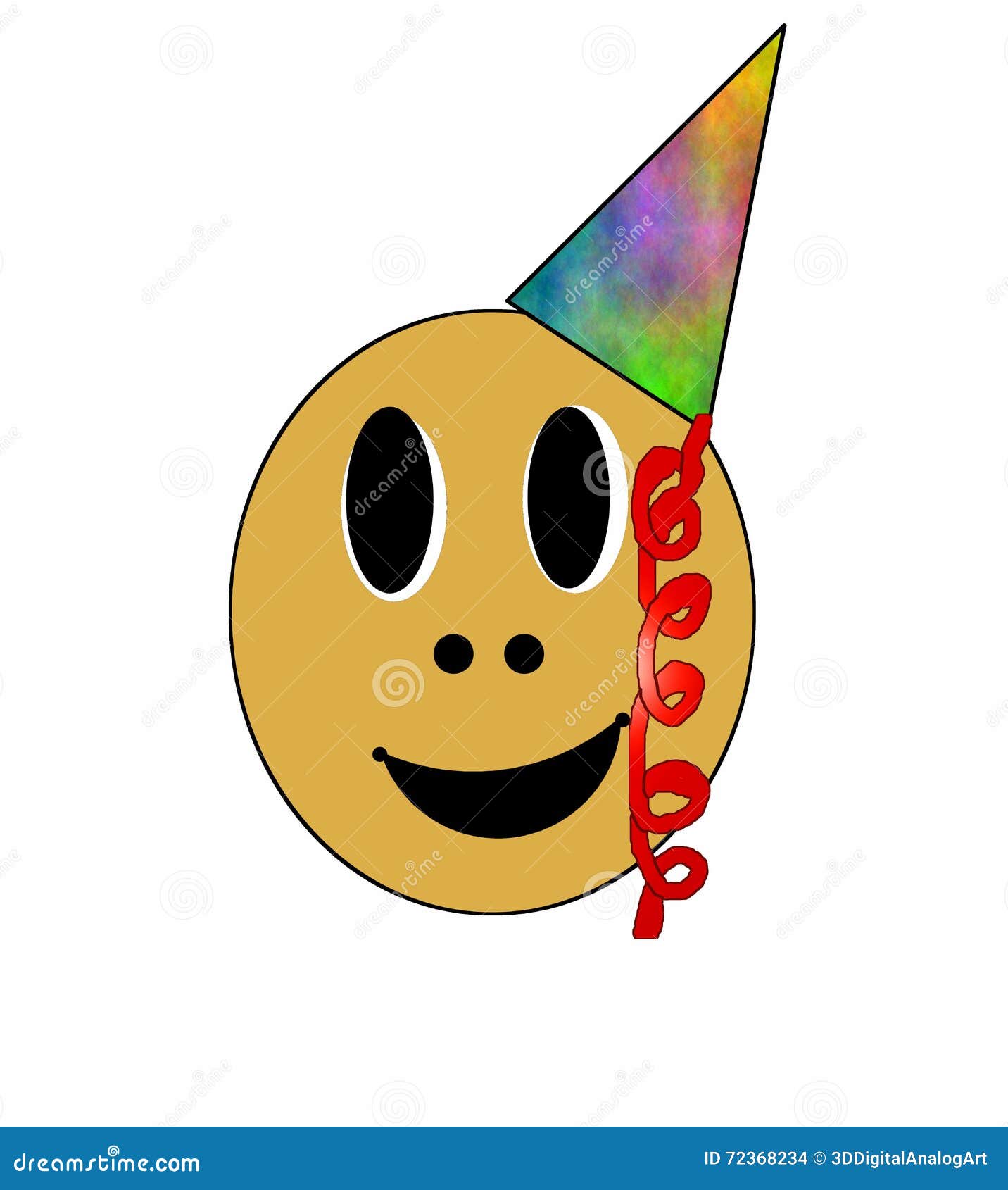 Party Smiley stock vector. Illustration of laughing, chromaticity ...