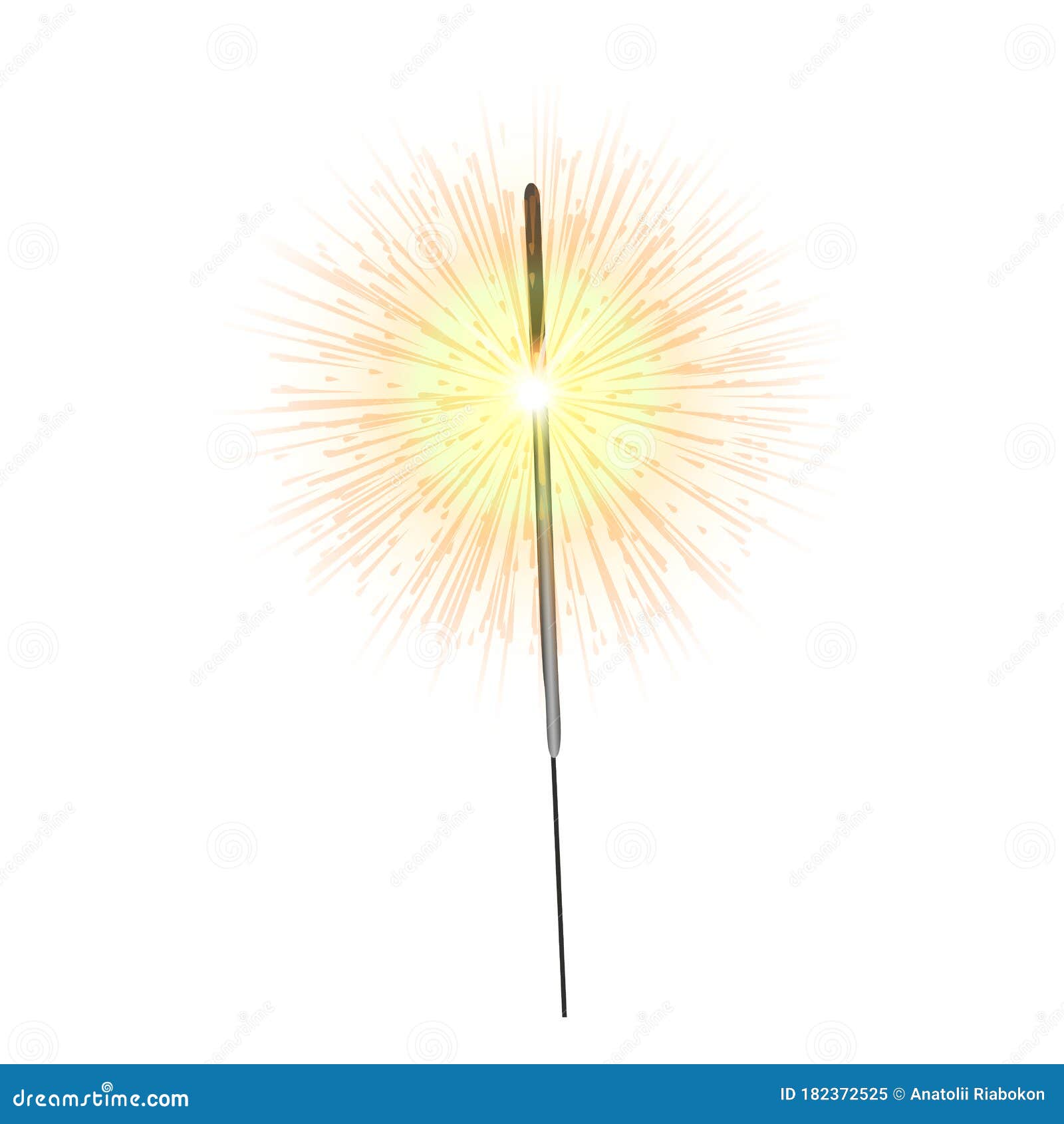 Party Sparkler Icon, Cartoon Style Stock Vector - Illustration of ...