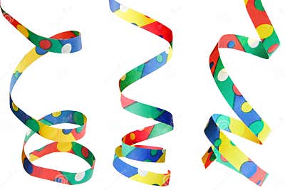 Party Streamers Isolated stock photo. Image of party, loop - 2480584