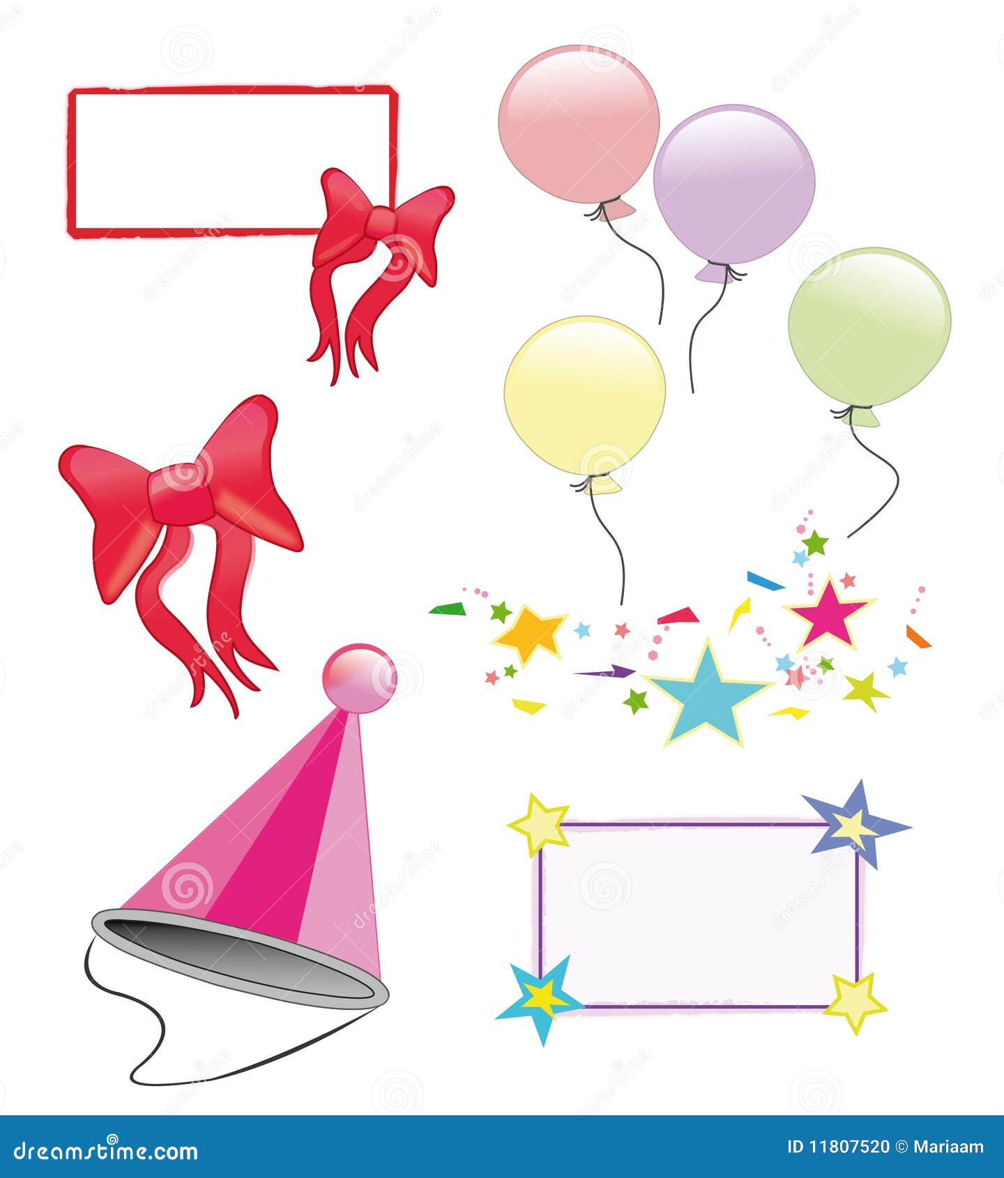 Party symbols stock illustration. Illustration of stars - 11807520
