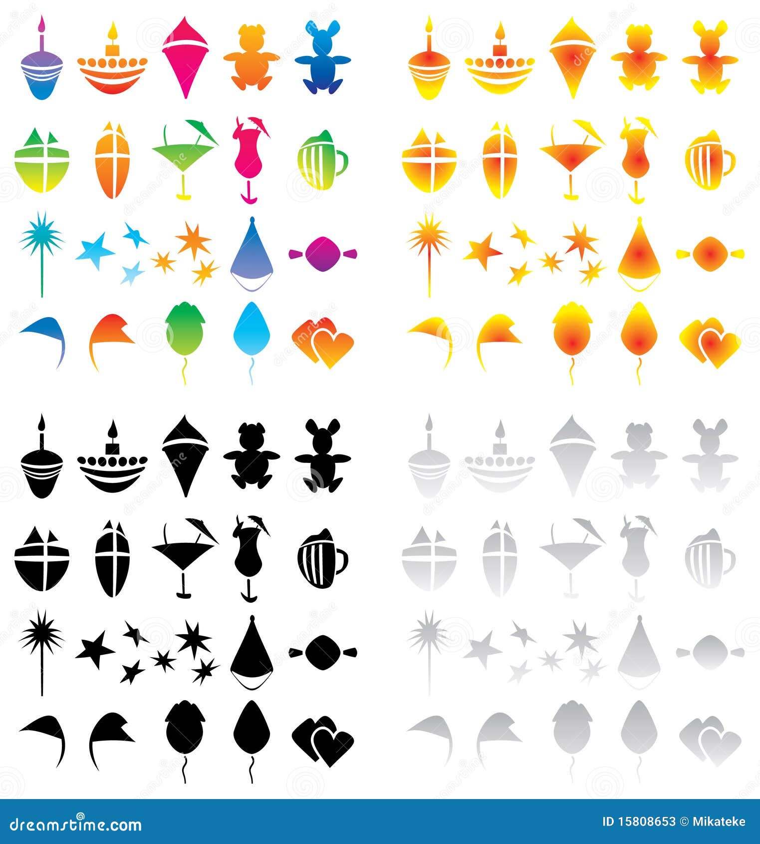 Party_symbols stock vector. Illustration of balloons - 15808653