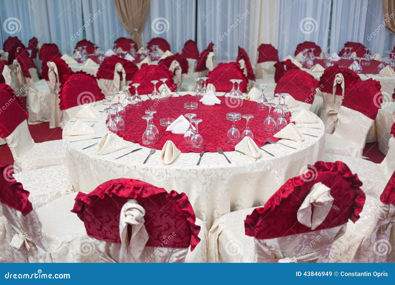 Party tables stock image. Image of elegance, dinner, celebration - 43846949