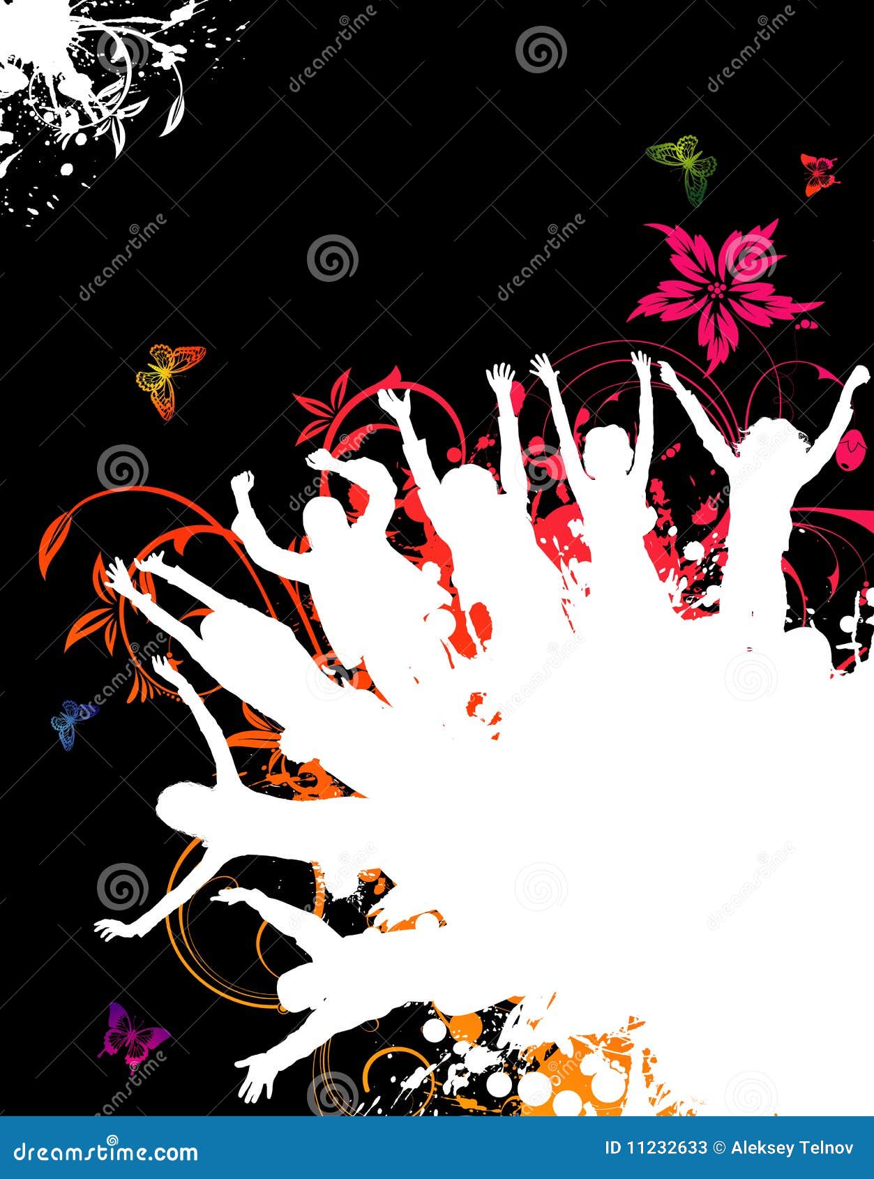 Party Template stock vector. Illustration of floral, urban - 11232633