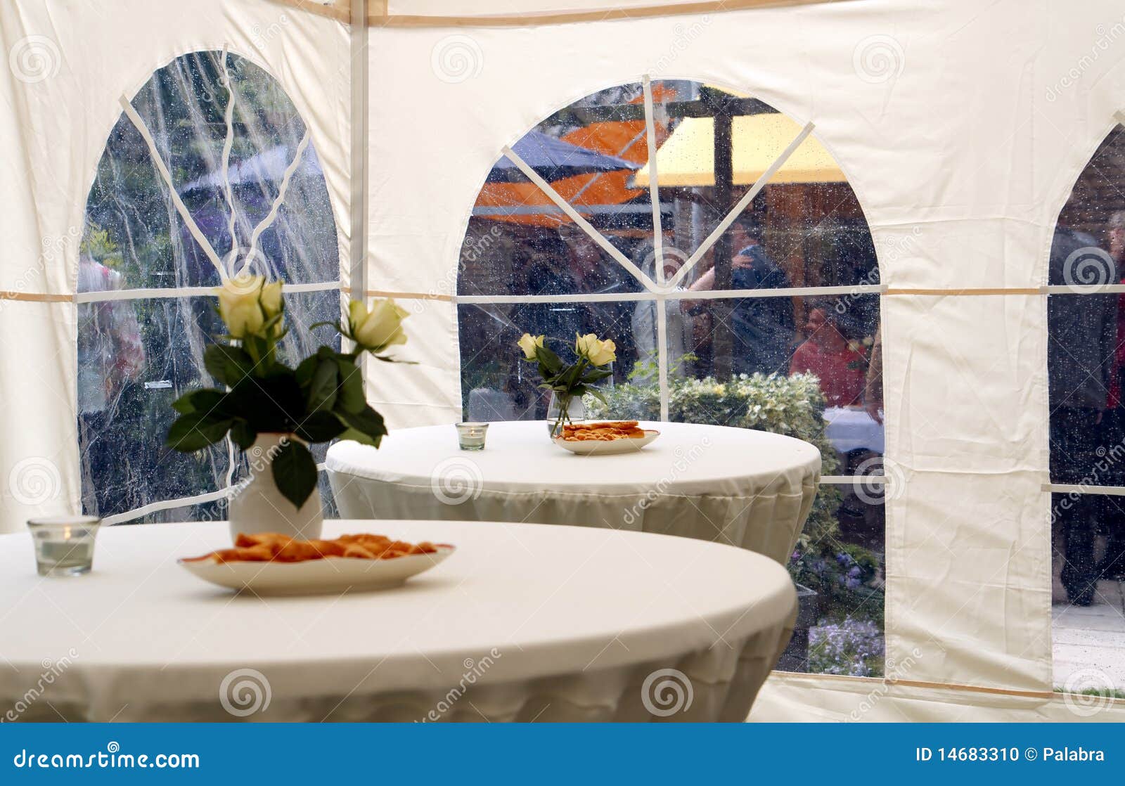 Party Tent - White Garden Party Or Wedding Entertainment Tent In ...